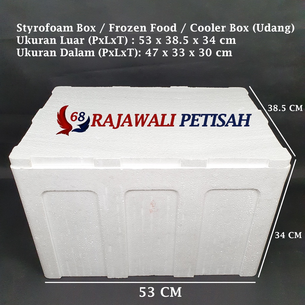 Jual Styrofoam Box | Uk. 53X38.5X34 cm | Udang | Box Sterofoam | Cooler ...