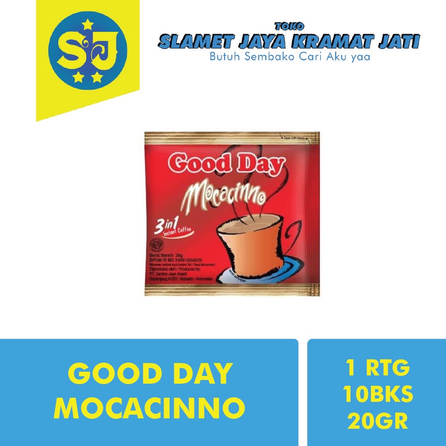 Jual 1 Renceng Good Day Mocacinno Isi 10 Sachet x 20 Gr | Shopee Indonesia