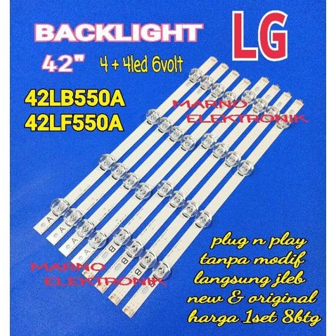 Jual LAMPU BL BACKLIGHT TV LED LG 42 INC 42LB550A 42LF550A 42LB 42LF 42LB550 42LF550 8K 6V ...