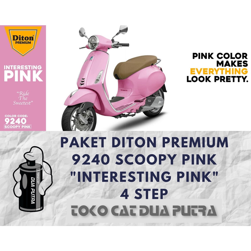 Jual Paket Diton Premium 9240 Scoopy Pink "INTERESTING PINK" 4 Step ...