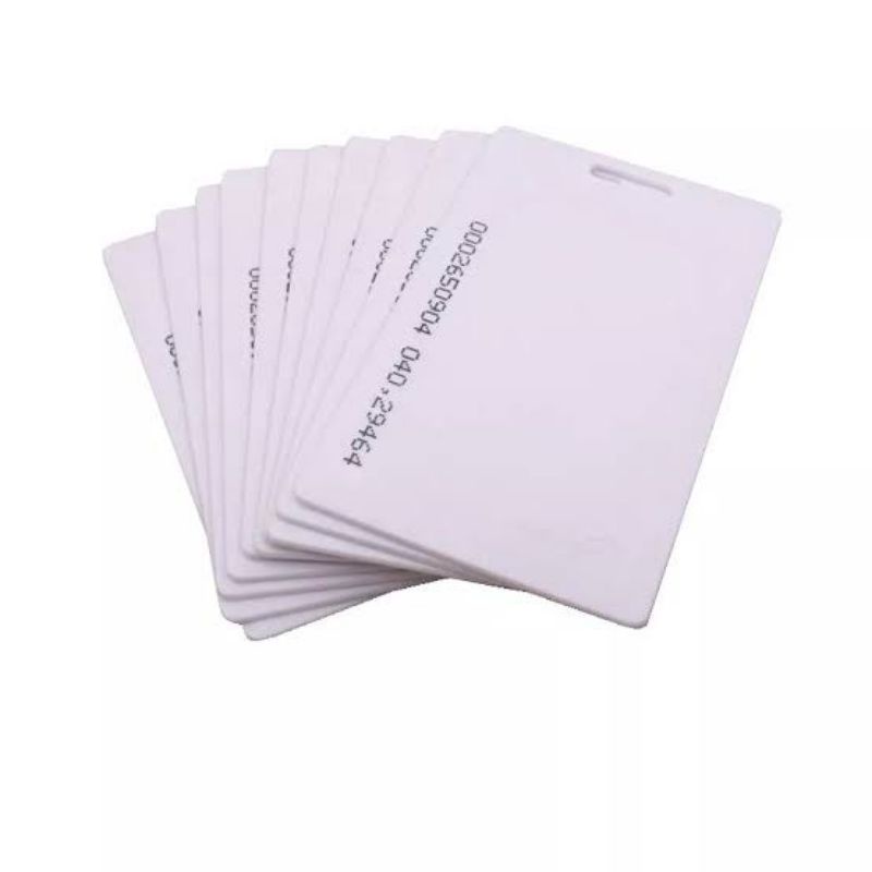 Jual kartu rfid tebal berlubang kartu rfid 125khz mesin absensi ...