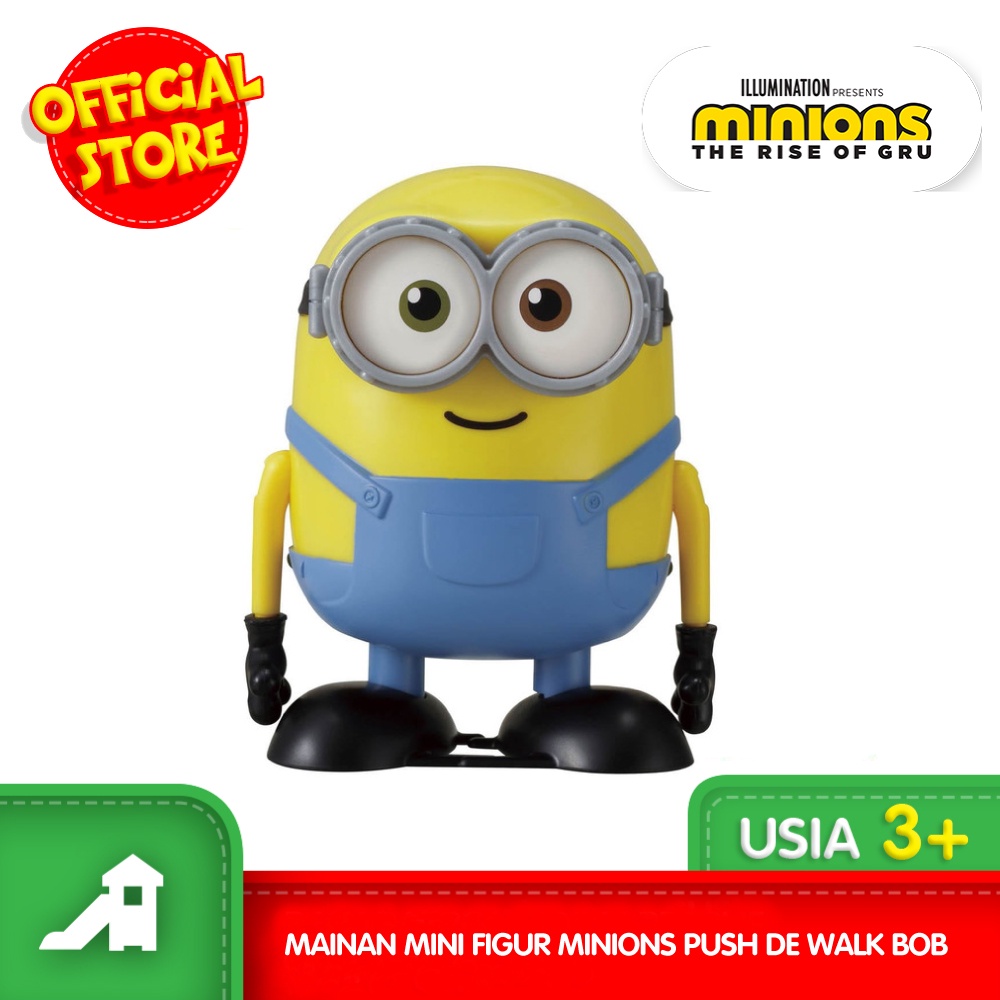 Jual Mainan Mini Figur Minions Push De Walk Bob | Shopee Indonesia