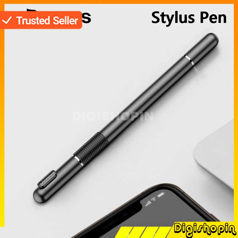 Jual Baseus Stylus Pen Aluminium 2 in 1 Capacitive Touch Screen pulpen ...