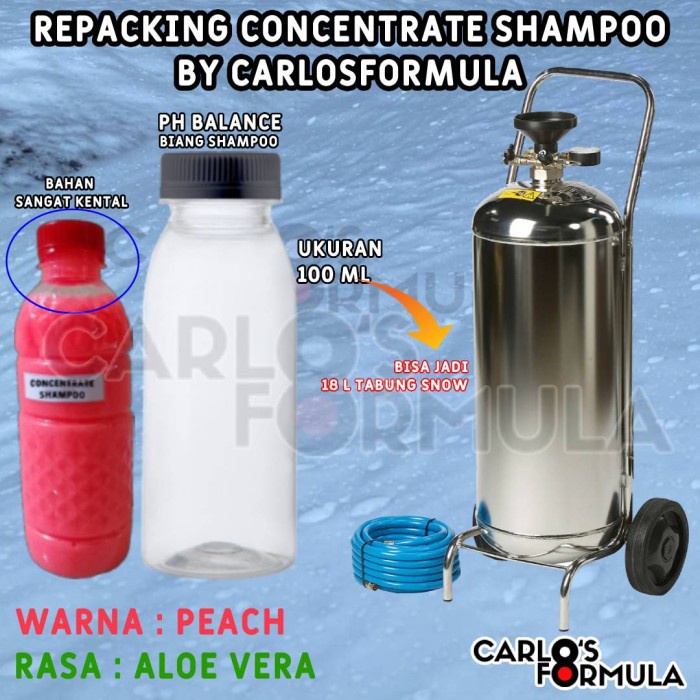Jual Consentrate Shampoo By Carlos / Konsentrat Biang Sampo Cuci Salju ...