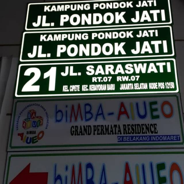 Jual Plang nama jalan 60 x 15 | Shopee Indonesia