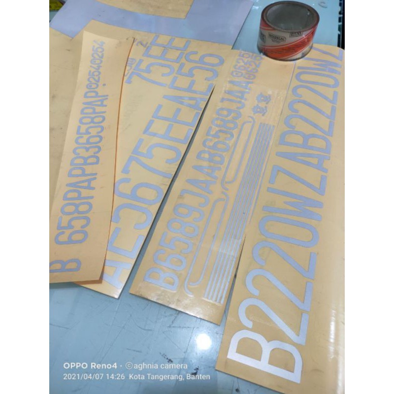 Jual sticker plat nomor motor | Shopee Indonesia