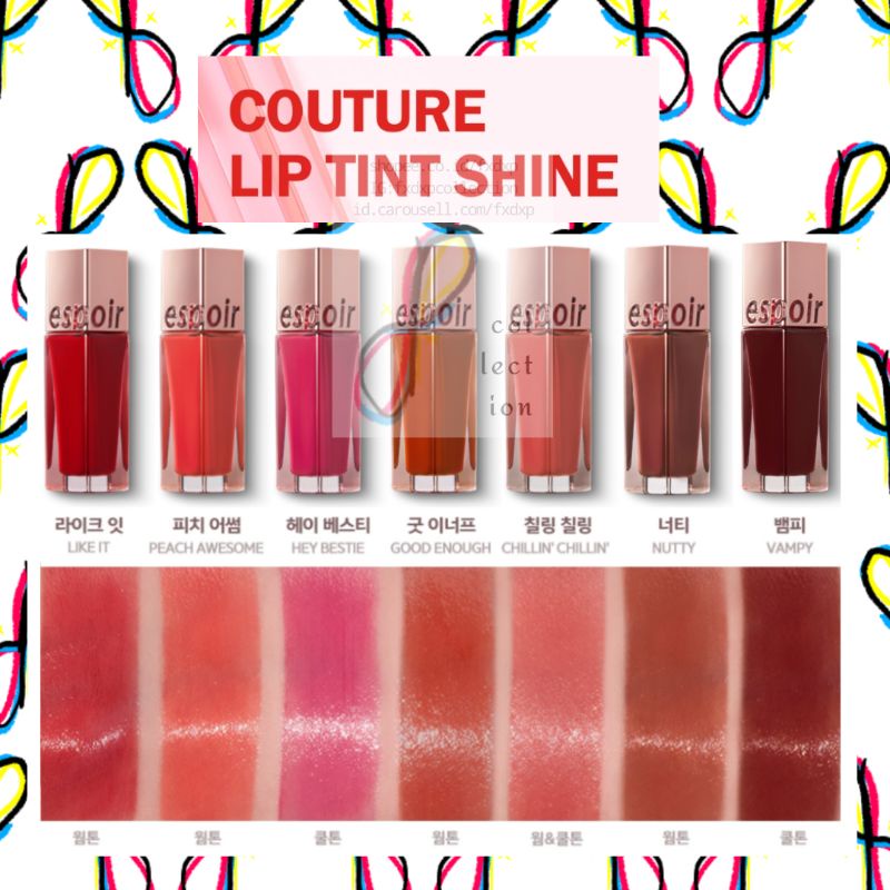 Jual ESPOIR Couture Lip Tint Shine 8.5g (8 Colors Moist) | Shopee Indonesia