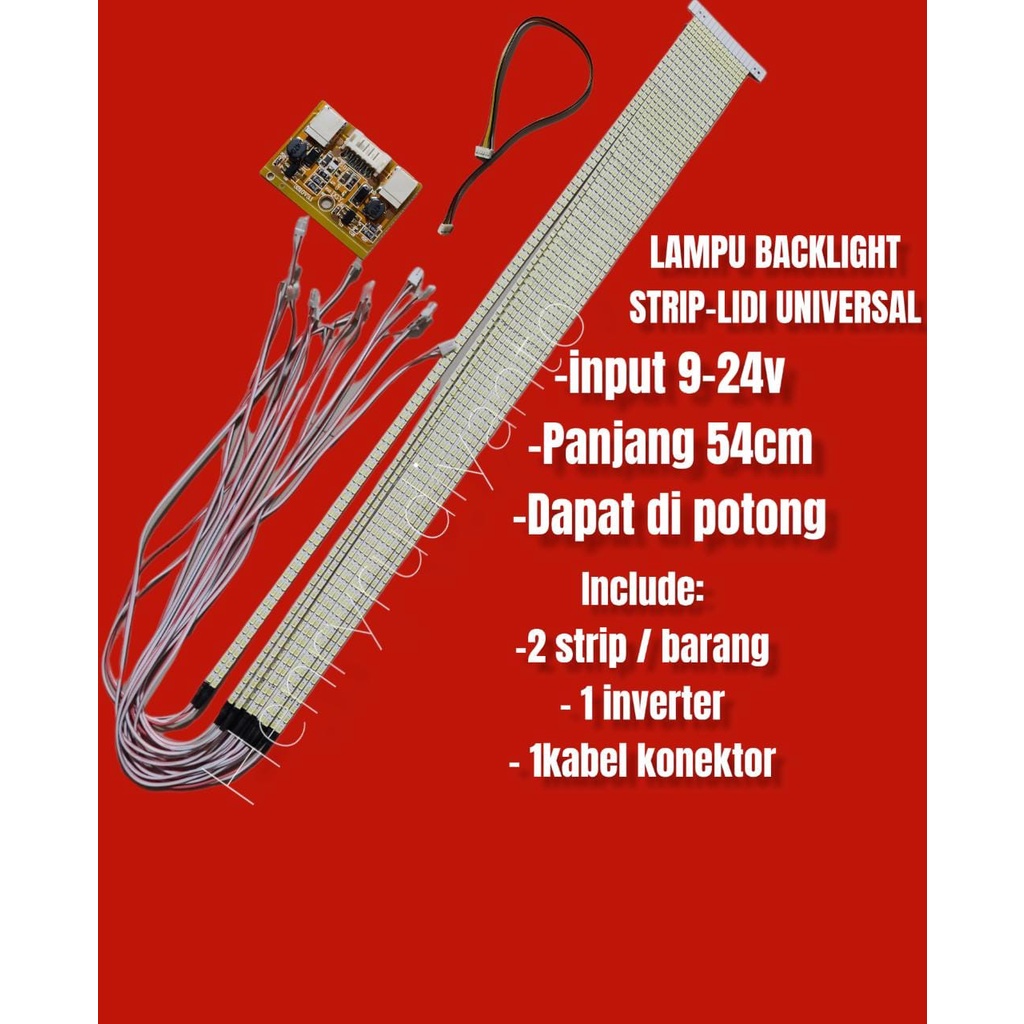 Jual BACKLIGHT LED LIDI STRIP STRIPS UNIVERSAL MULTI PLUS INVERTER ...