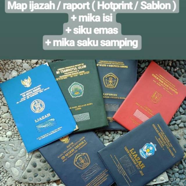 Jual MAP RAPOR IJAZAH HOTPRINT, RAPORT, PIAGAM, SAMPUL RAPOT | Shopee ...