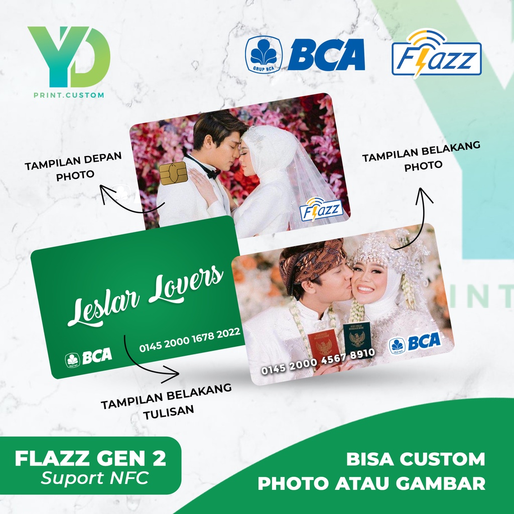 Jual KARTU FLAZZ BCA GEN 2 CUSTOM PRINT BOLAK BALIK | Shopee Indonesia