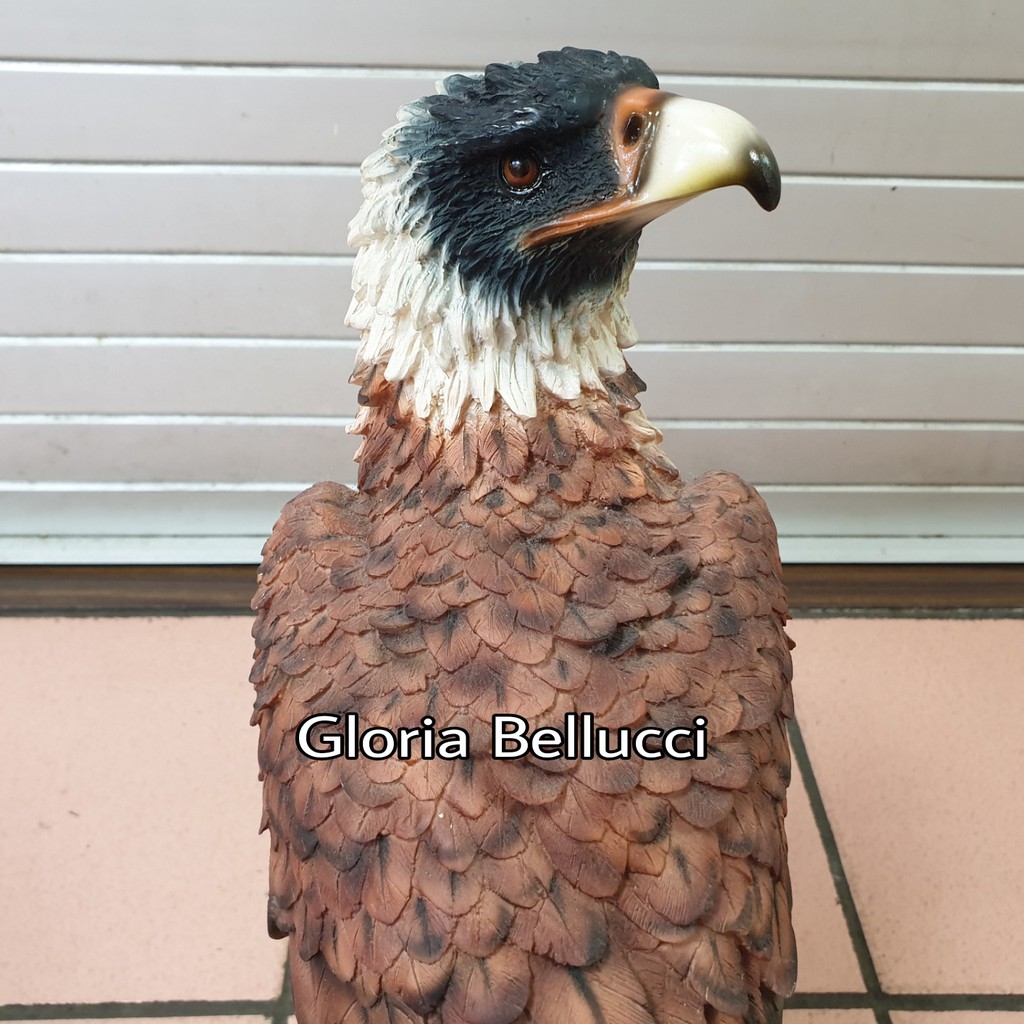 Jual patung pajangan burung elang rajawali hiasan kebun taman kolam ...