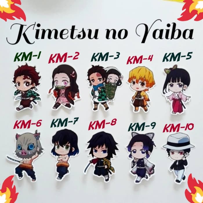 Jual Sticker Anime Kimetsu no Yaiba / Demon Slayer 1 | Shopee Indonesia