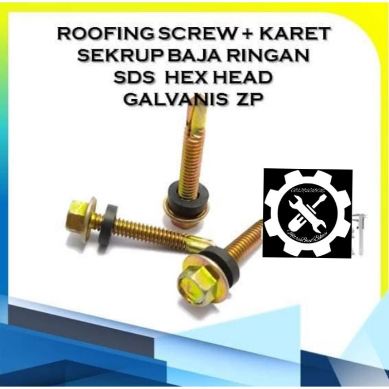 Jual BAUT ROOFING 12 X 60 MM /100pcs | Shopee Indonesia