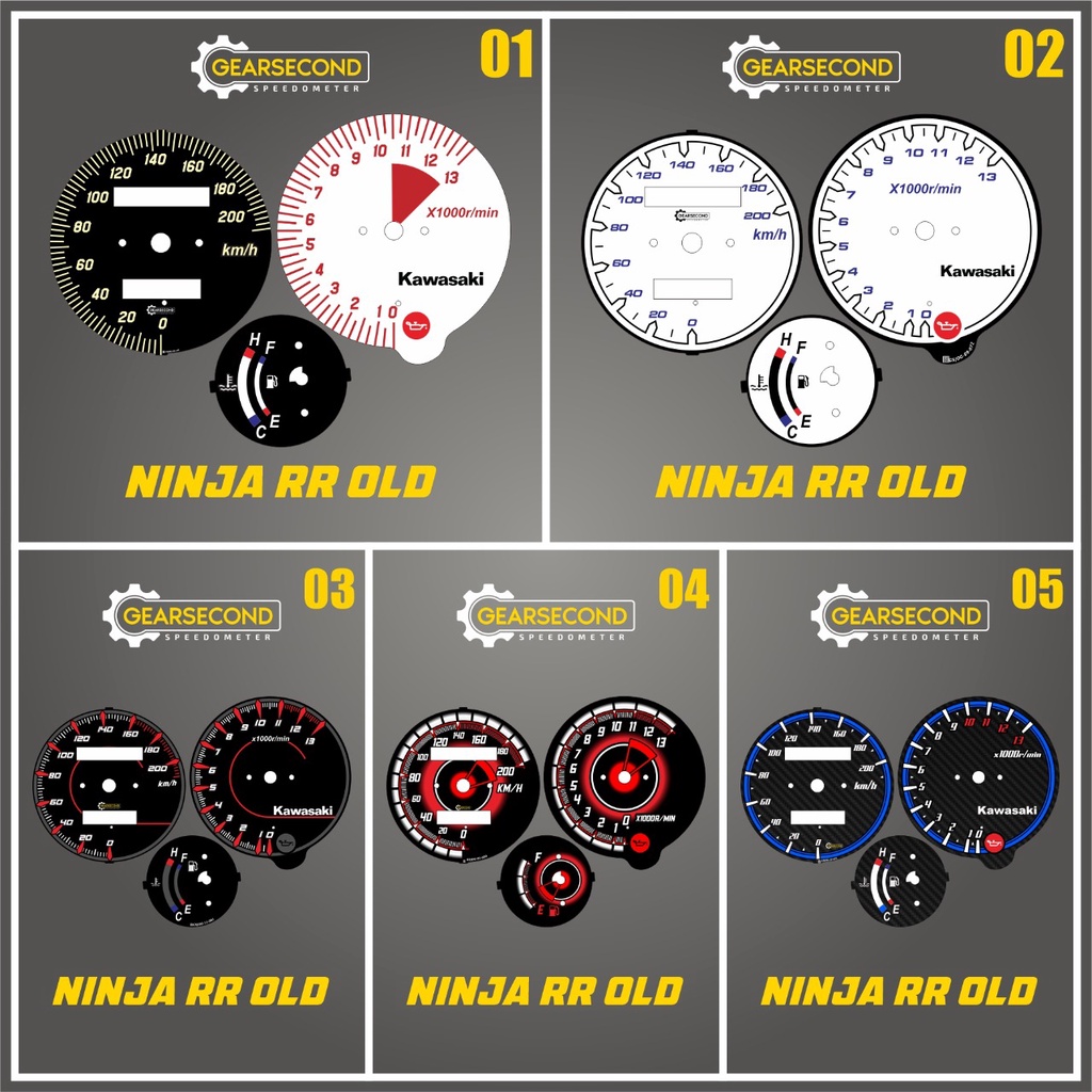 Jual PANEL SPEEDOMETER CUSTOM KAWASAKI NINJA RR OLD - GEARSECOND ...