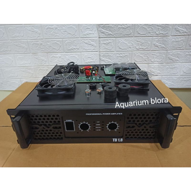Jual Box Power amplifier TD 1.8 2channel plus aksesoris | Shopee Indonesia
