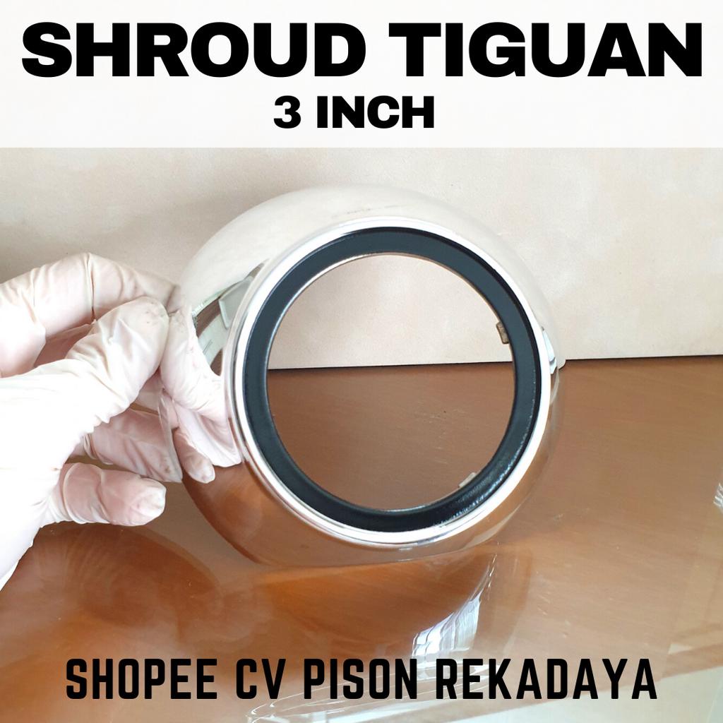 Jual Shroud Projector Proji BILED Angel Eye 3 Inch Tiguan Style ...