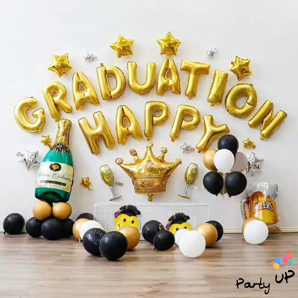 Jual [Paket Graduation] Celebration Gold Graduation Theme / Dekorasi ...