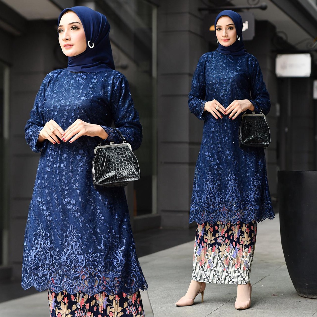 Jual Kebaya Tunik Brukat Modern / Kebaya Kurung Bokat / Kebaya Modern ...