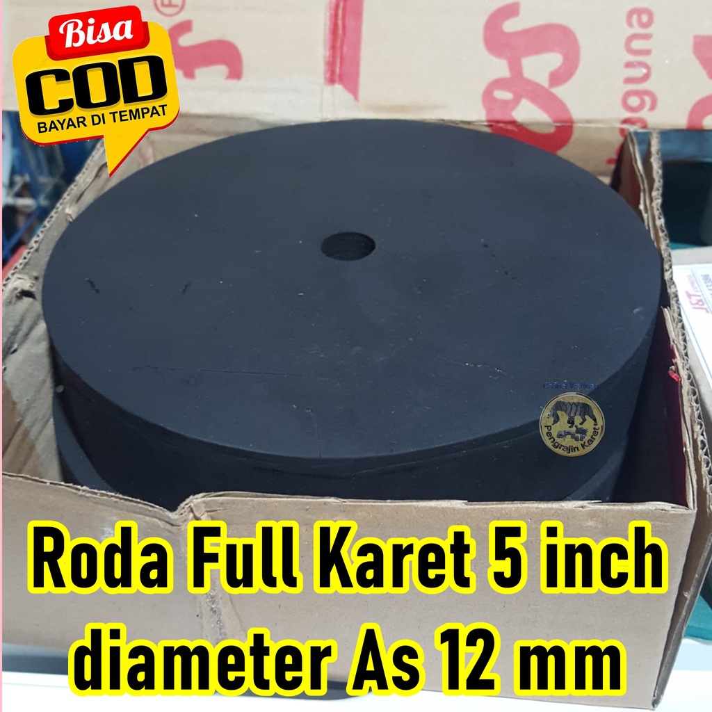 Jual RODA BAN MATI 5 INCH AS 12 mm UNTUK GEROBAK BAKSO RODA TROLI RODA ...