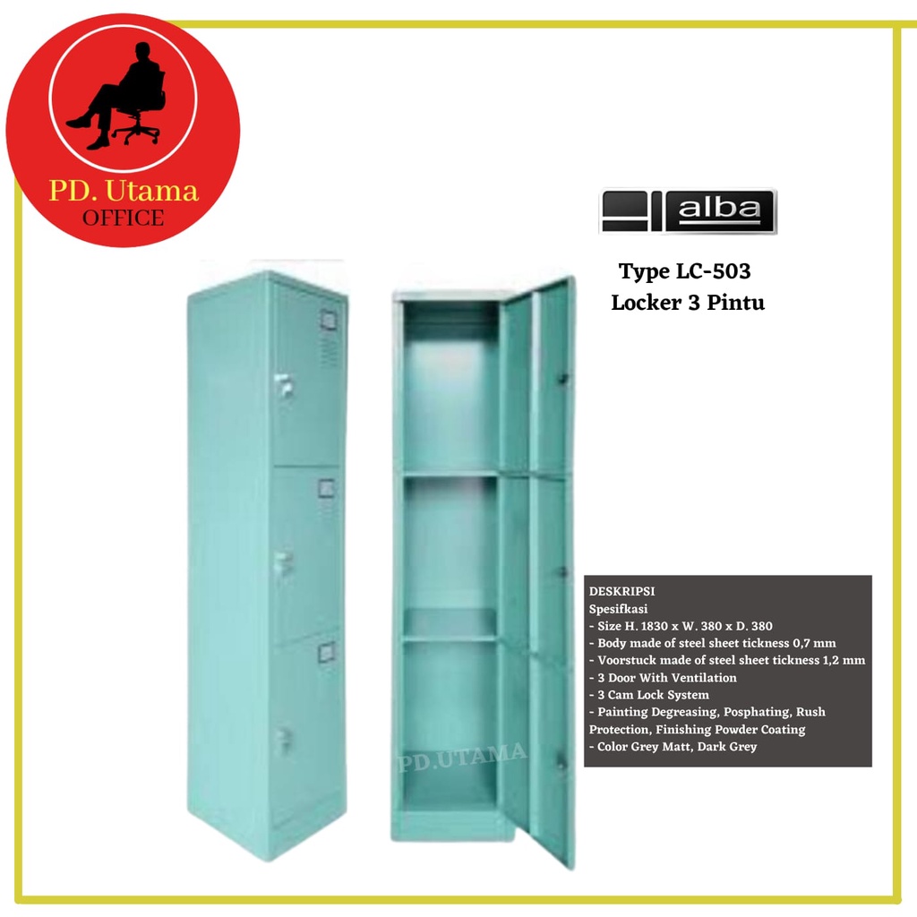 Jual Locker Kantor ALBA LC-503 Loker Lemari Besi | Shopee Indonesia