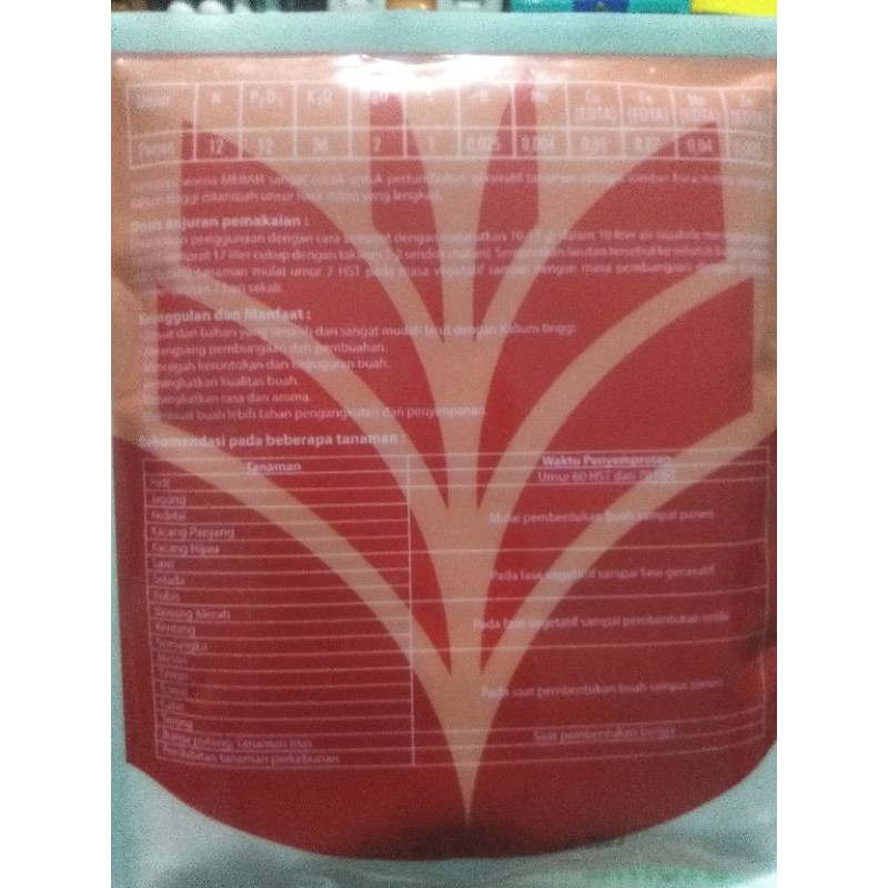Jual Pupuk NPK NEO KRISTALON Merah 100 g Saprotan Utama | Shopee Indonesia