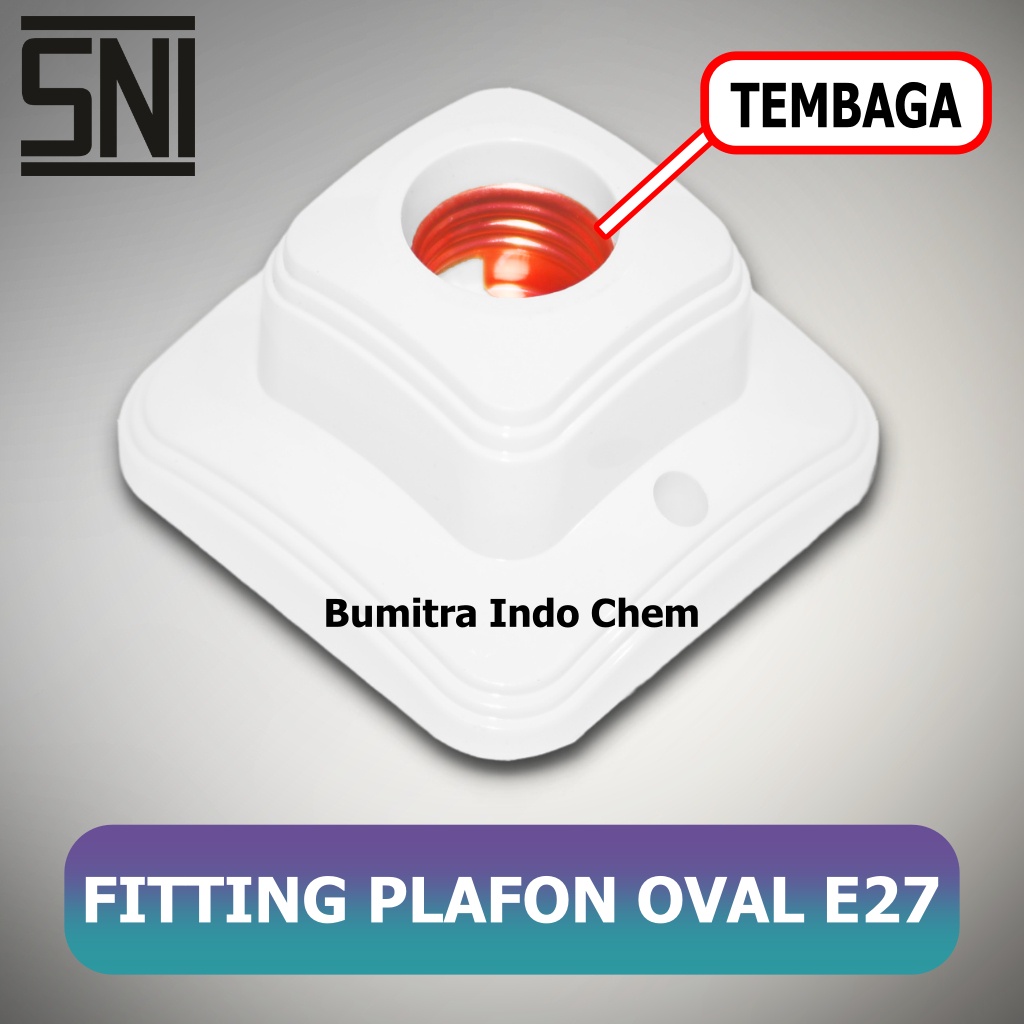 Jual Fitting Lampu Plafon Bulat Oval VISICOM Fiting Pitting Piting ...