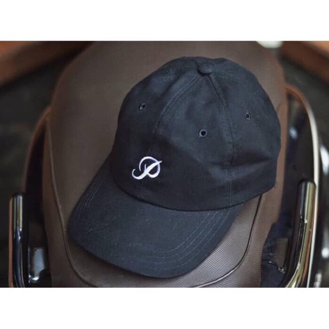 Jual topi baseball cap simple p logo classic full black | Shopee Indonesia