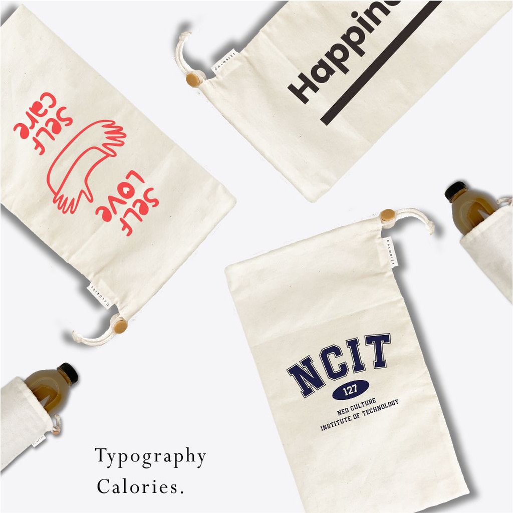 Jual Calories Sarung Botol Serut Bottle Sleeve Typography tipografi ...