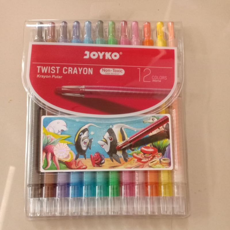Jual Crayon joyko putar panjang. 1 pak isi 12 pcs | Shopee Indonesia