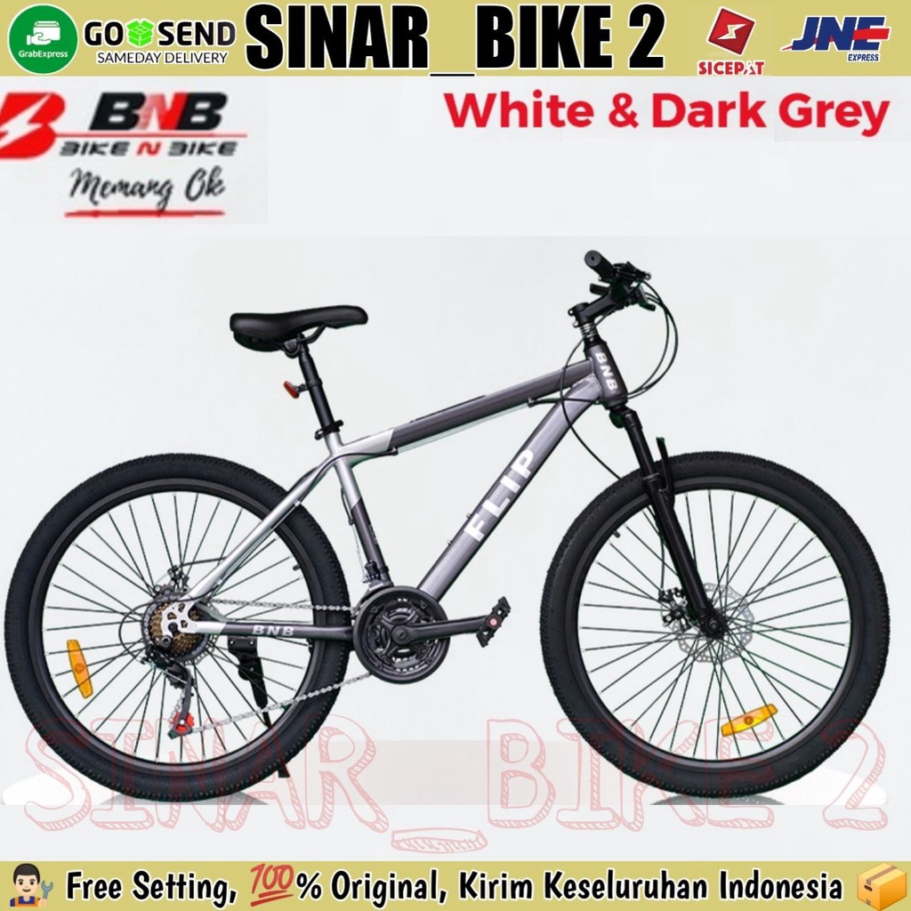 Jual Sepeda Gunung MTB BNB FLIP 26 Inch 3x8 Speed Rem Cakram | Shopee Indonesia