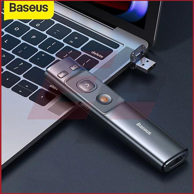 Jual BASEUS POINTER REMOTE LASER PRESENTER CONTROLLER MEETING WIRELESS | Shopee Indonesia