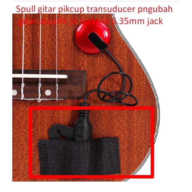 Jual Spull gitar pikcup transuducer pngubah gitar akustik jd elektrik 6 ...