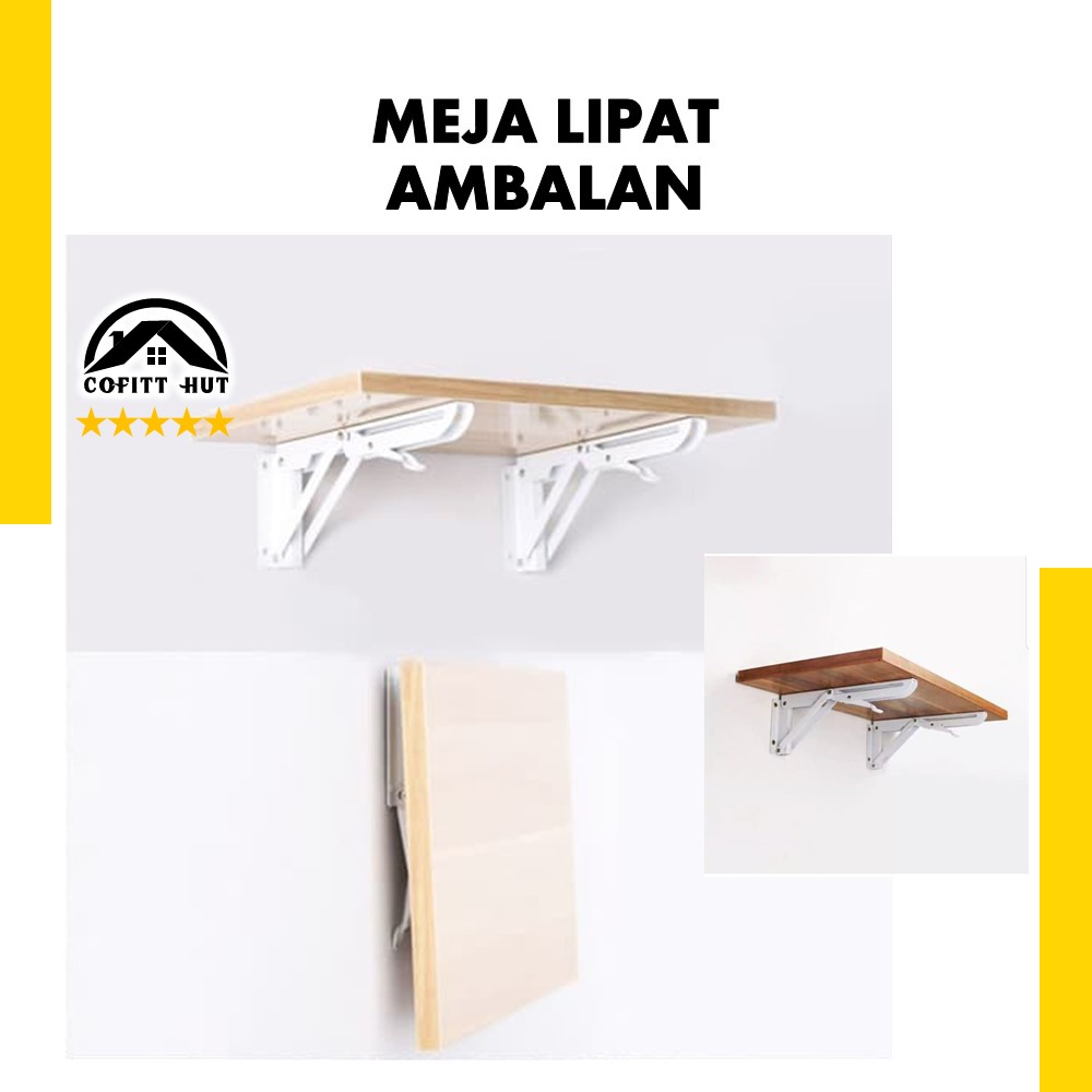 Jual Meja Lipat Dinding Meja Ambalan Tempel Tempat Laptop Kerja Belajar ...