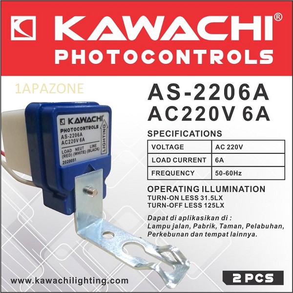Jual Sensor Lampu Jalan (photocell Photocotrols) 6 Ampere AS220V 6A ...