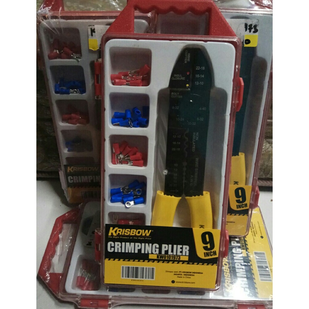Jual Tang Skun Set - Tang Crimping Set KRISBOW 9IN KW0101973 | Shopee ...
