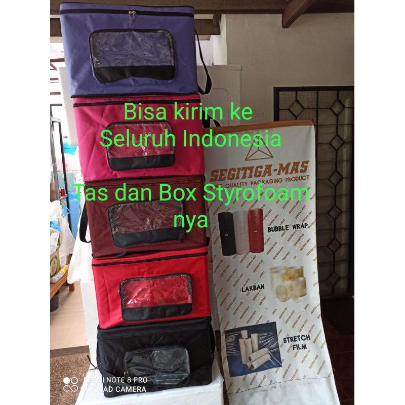 Jual 1 Set|Komplit|Tas+box styrofoam 10 kg| 52x37x34 cm| untuk ice ...