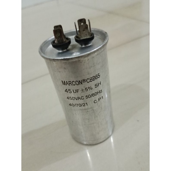 Jual KAPASITOR AC MARCON 45UF/450VAC & UNIVERSAL ( KUALITAS BAGUS ...