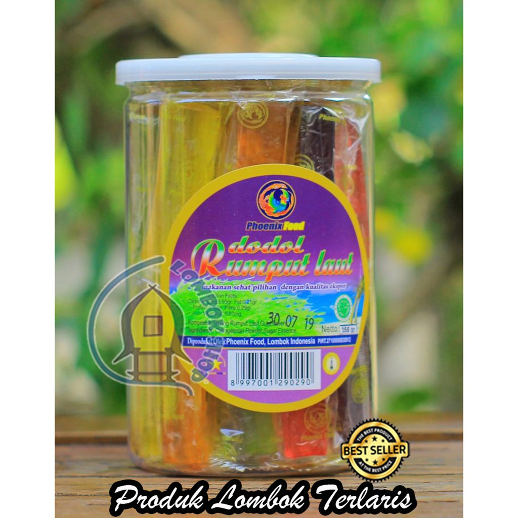 Jual Dodol Rumput Laut Khas Lombok 355 Gram Toples | Shopee Indonesia