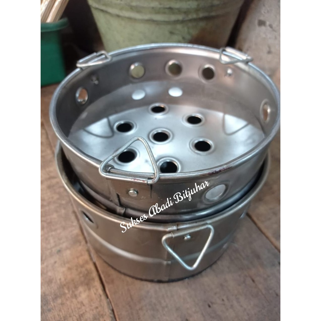 Jual anglo / tungku bakar arang bahan plat baja putih | Shopee Indonesia