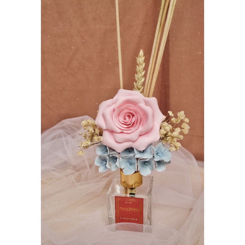 Jual PONYS REVERIE Clay Flower Reed Diffuser 50 ml - CLASSIC PINK BLUE ...