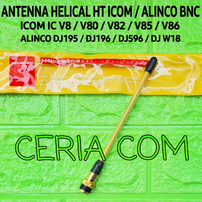 Jual ANTENA HT ICOM V80 V85 V82 V8 ALINCO DJ196 DJ195 BNC ANTENA ...