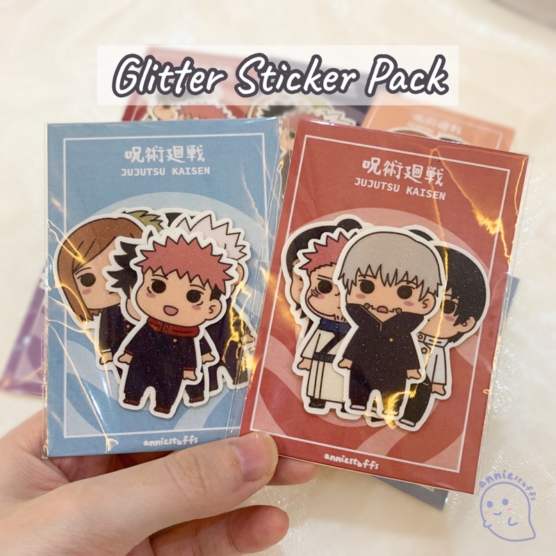 Jual Jujutsu Kaisen JJK - Glitter Sticker Pack | anniestuffs (BACA ...