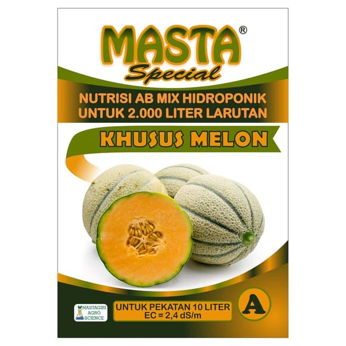 Jual Nutrisi Hidroponik AB Mix MASTA Melon Kemasan 2.000 Ltr Pekatan 10 ...