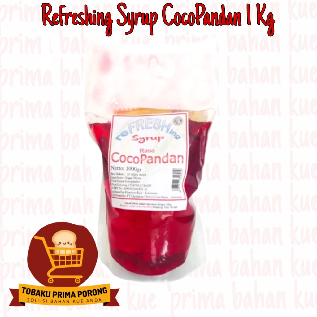 Jual REFRESHING SYRUP COCOPANDAN 1KG | Shopee Indonesia