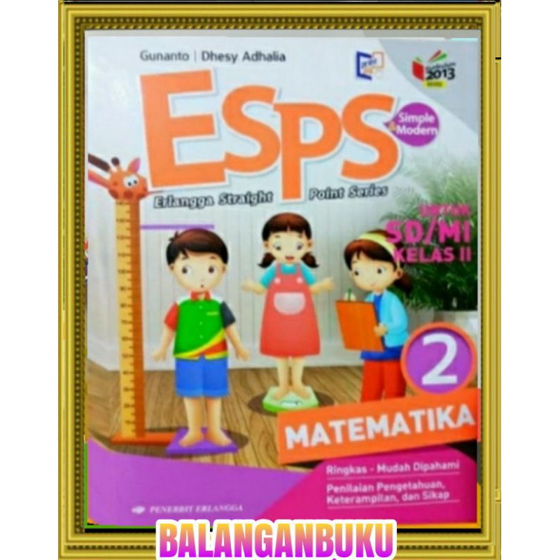 Jual ESPS MATEMATIKA 2 UNTUK SD/MI KELAS II (ERLANGGA KURIKULUM 2013 ) | Shopee Indonesia