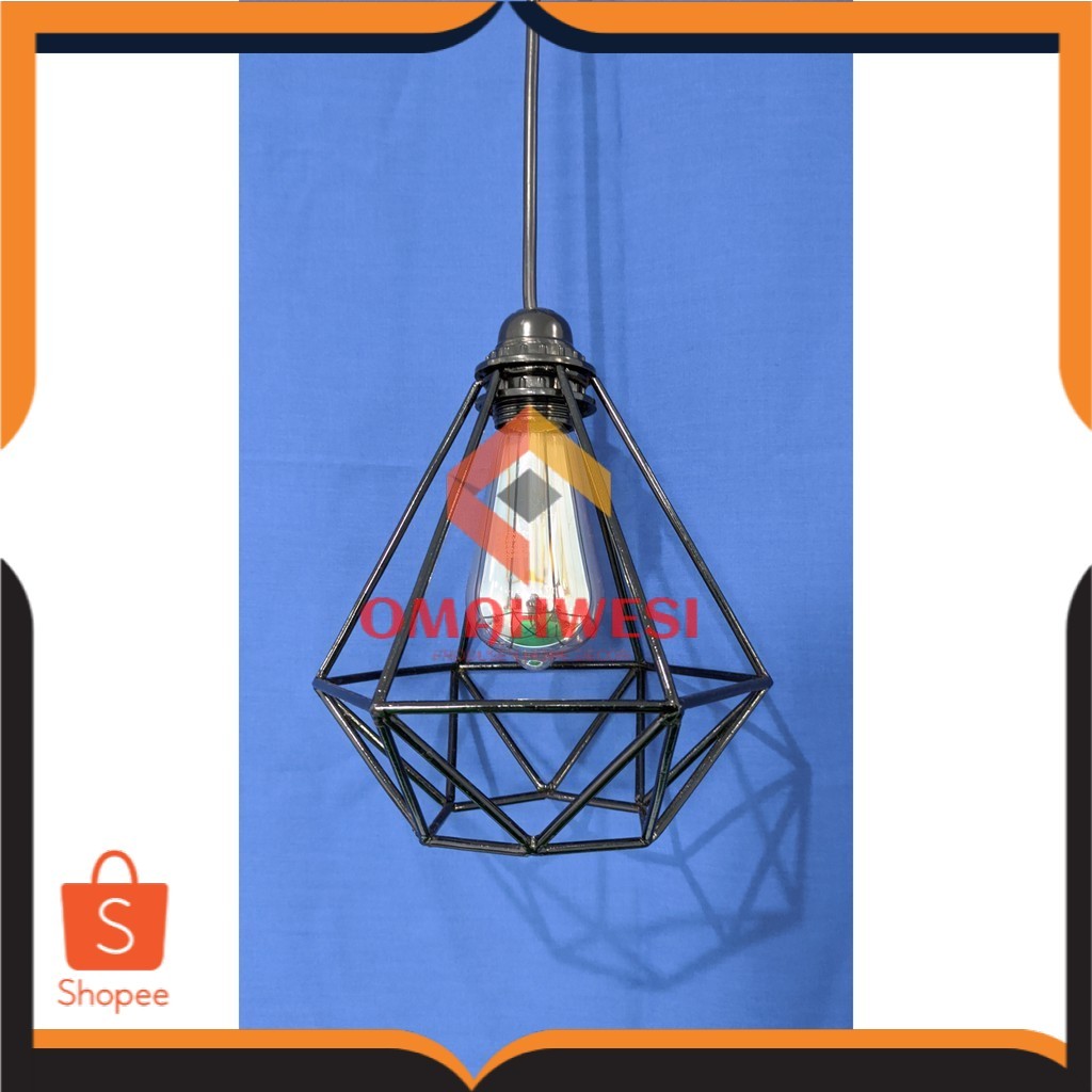 Jual PROMO Kap Lampu Gantung Diamond Design Minimalis Dekorasi Cafe ...