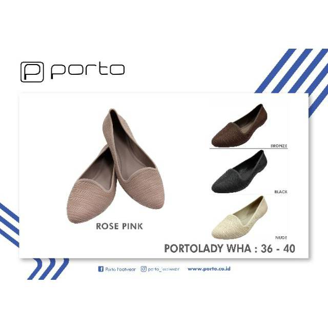 Jual Porto Sepatu Flat Wanita PORTOLADY WHA Size 36-40 | Shopee Indonesia