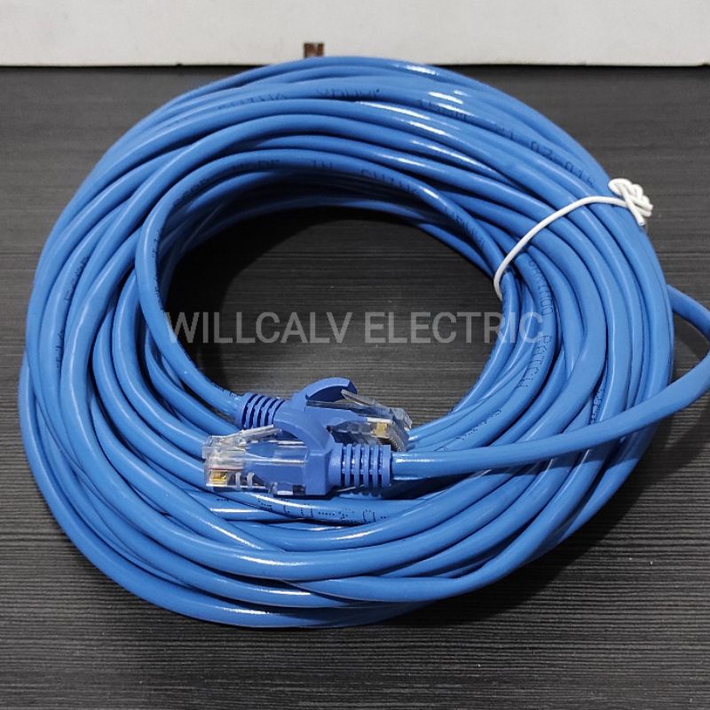 Jual KABEL LAN / KABEL LINE INTERNET 10M 15M 20M 25M 30M | Shopee Indonesia