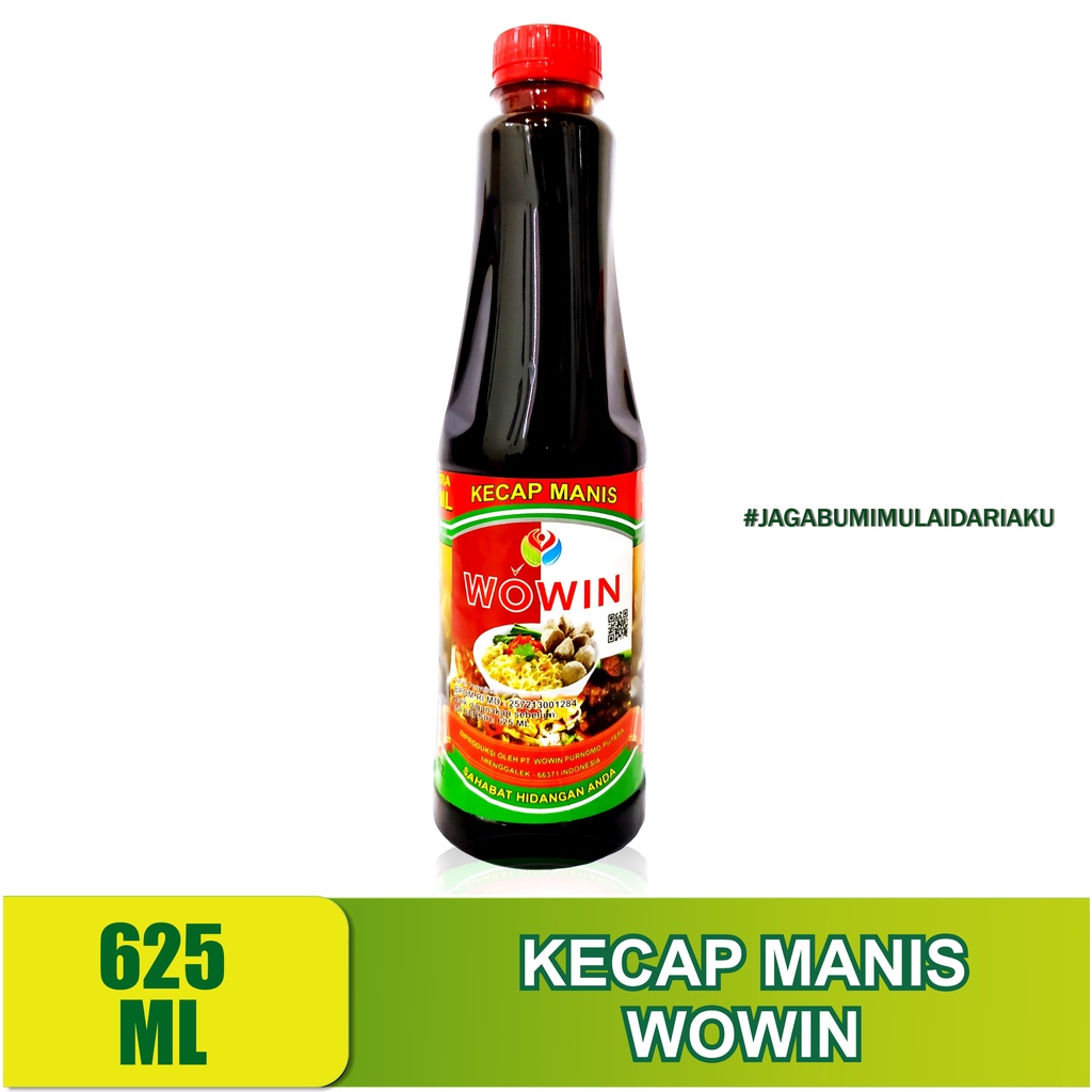 Jual WOWIN Kecap Manis 625ml+10ml Sahabat Hidangan Anda | Shopee Indonesia