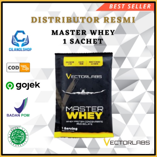 Jual Vectorlabs Masterwhey 1 SACHET ECERAN Whey Protein Concentrate ...